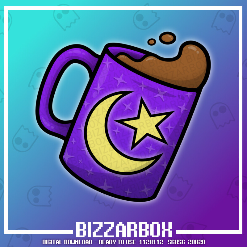 ArtStation - Twitch Emote: Star Moon Coffee Mug | Artworks