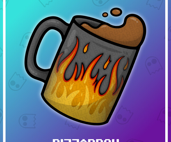 ArtStation - Twitch Emote: Flame Coffee Mug | Artworks