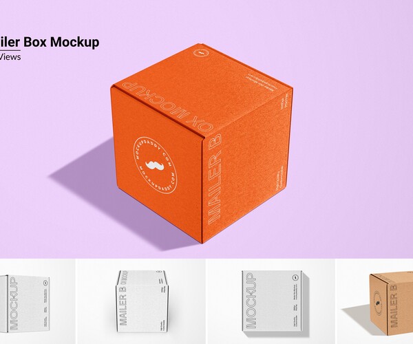ArtStation - Small Square Mailer Box Mockup | Artworks