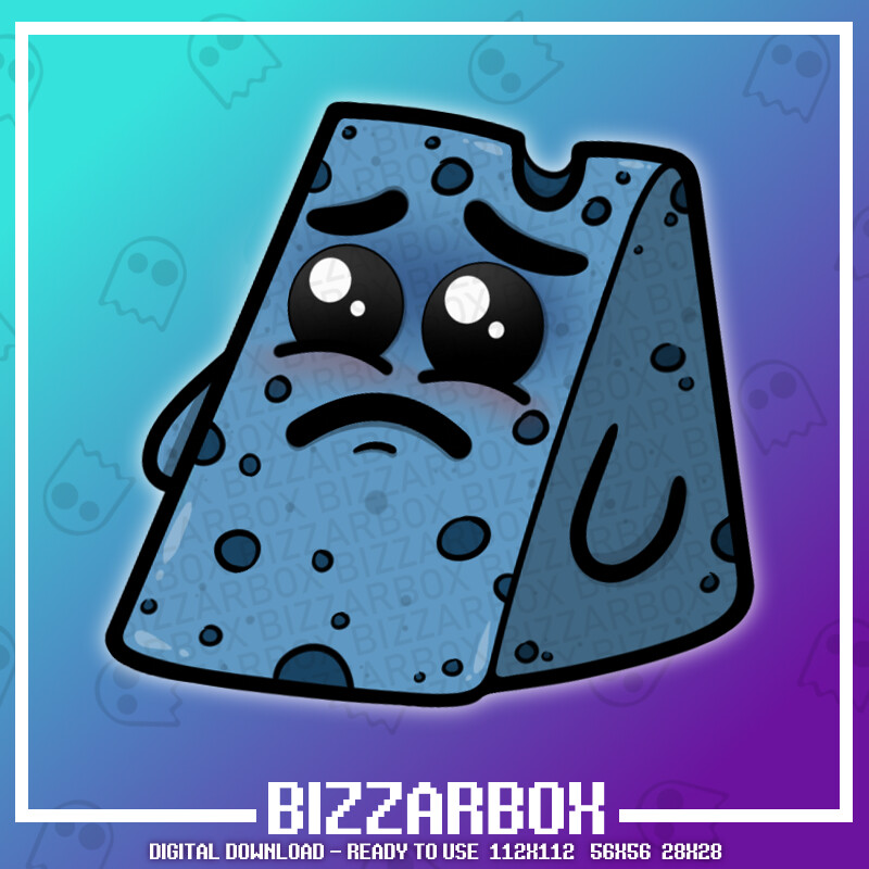 ArtStation - Twitch Emote: Sad Blue Cheese | Artworks