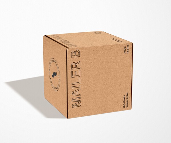 ArtStation - Small Square Mailer Box Mockup | Artworks