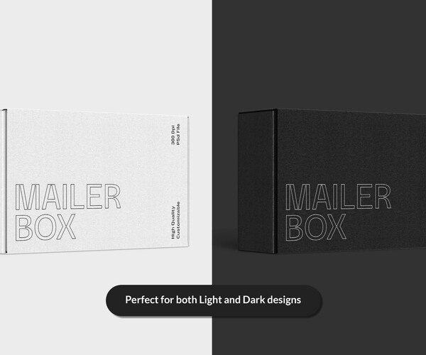 ArtStation - Rectangular Mailer Box Mockup | Artworks