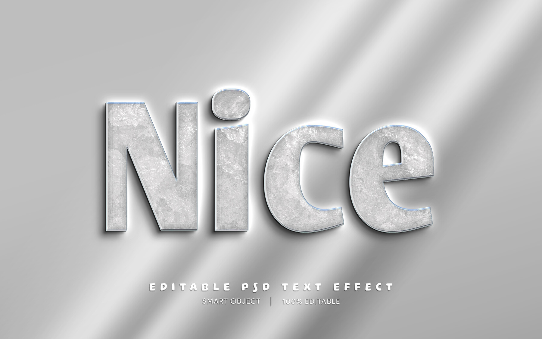 ArtStation - 3D Nice PSD fully editable text effect. Layer style PSD mockup template. | Artworks