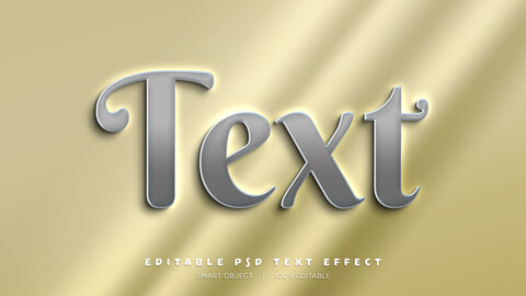ArtStation - 3D Text. PSD fully editable text effect. Layer style PSD ...