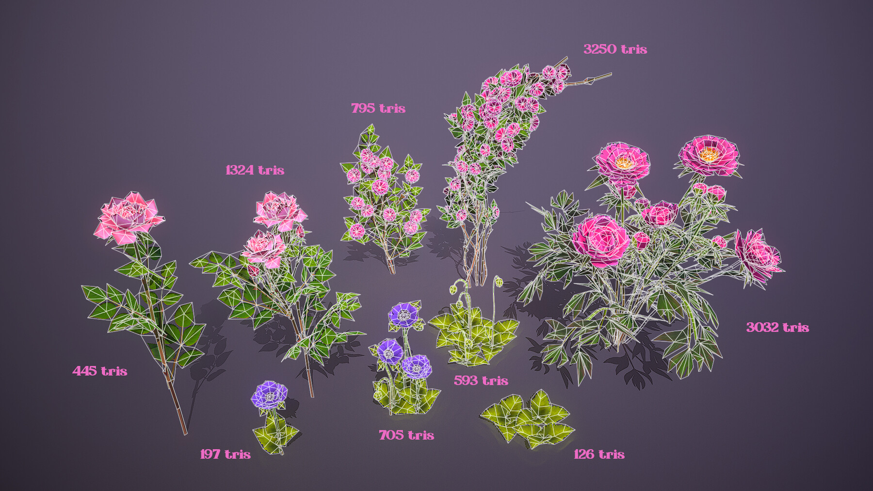 ArtStation - Flowers Pack | Game Assets