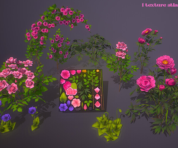 ArtStation - Flowers Pack | Game Assets