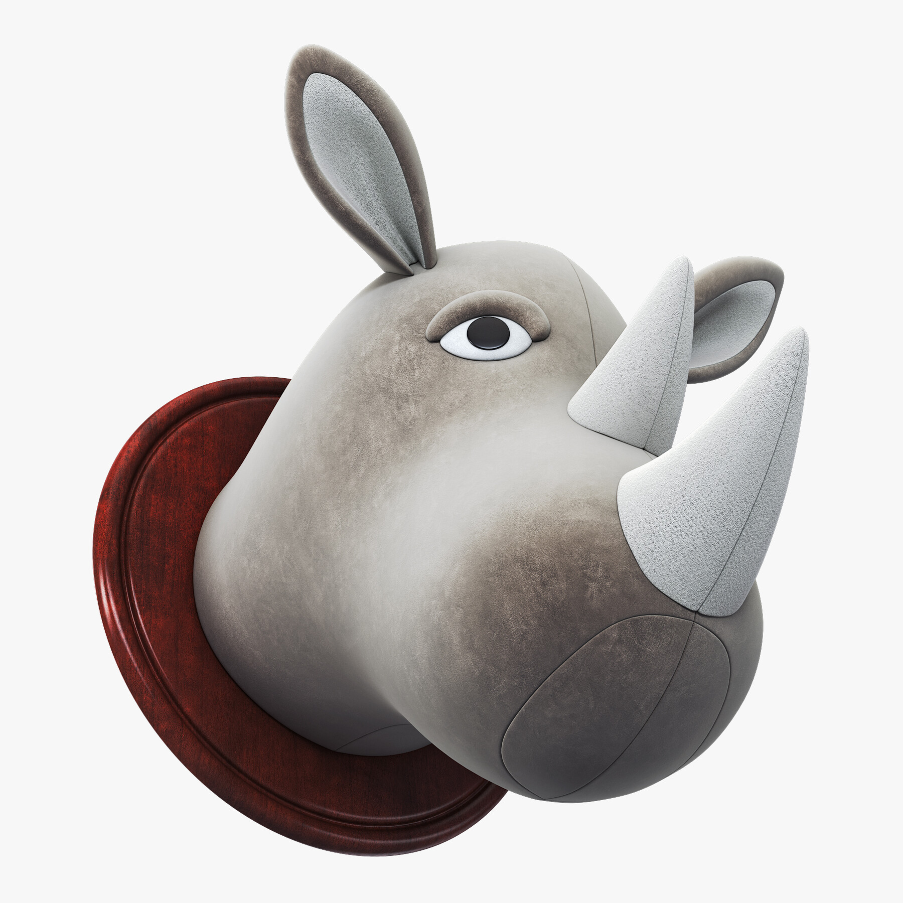 ArtStation - Fabric Rhinoceros Head Trophy | Resources