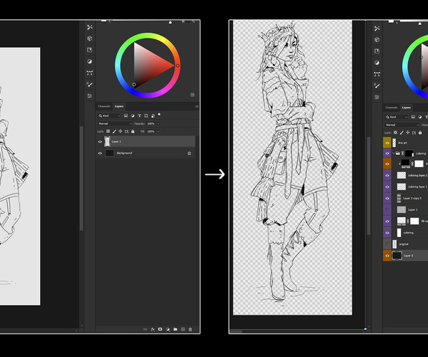 ArtStation - Quick Alpha & Fill Photoshop Actions + Tutorial for Comic ...