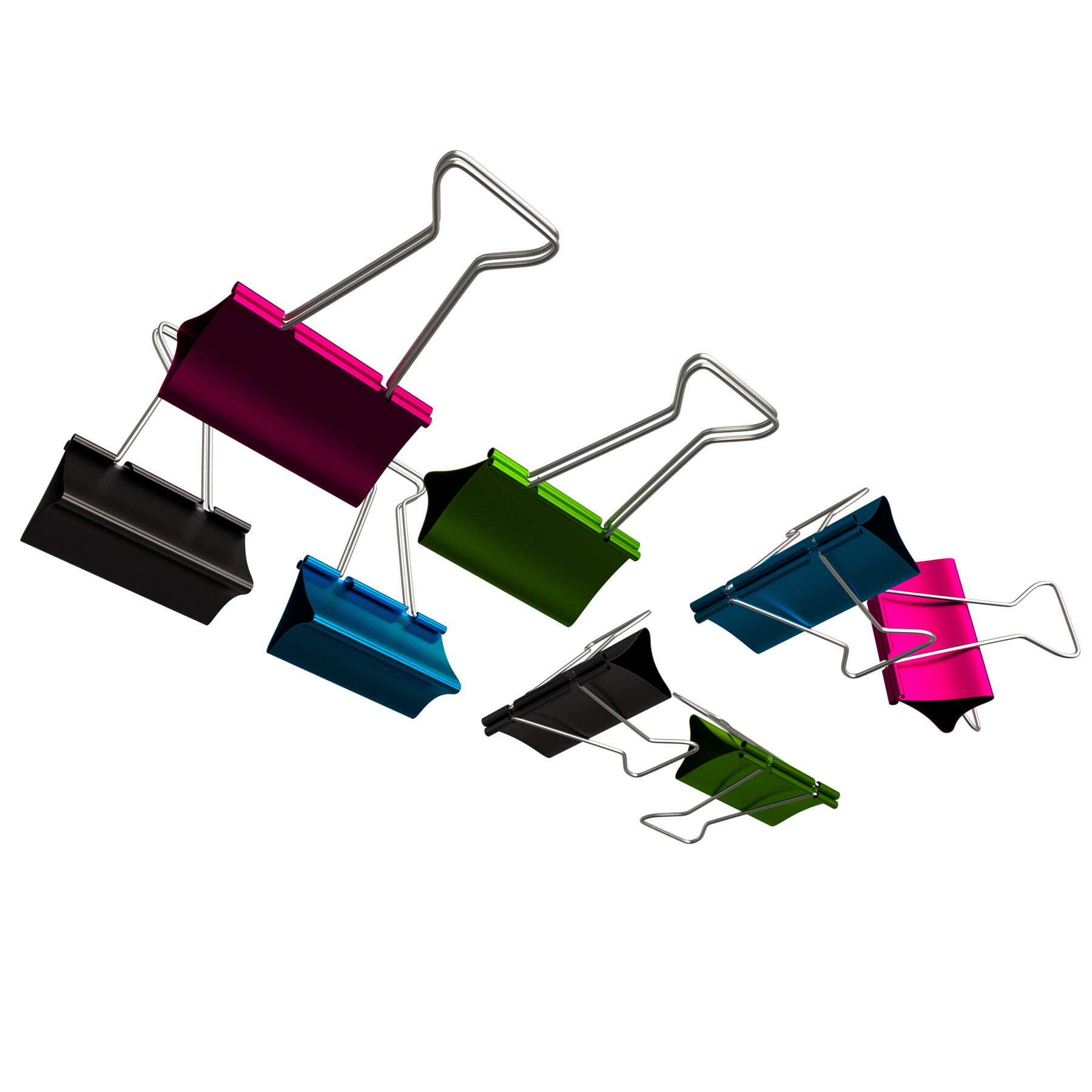 ArtStation - Colored Binder Clips | Resources