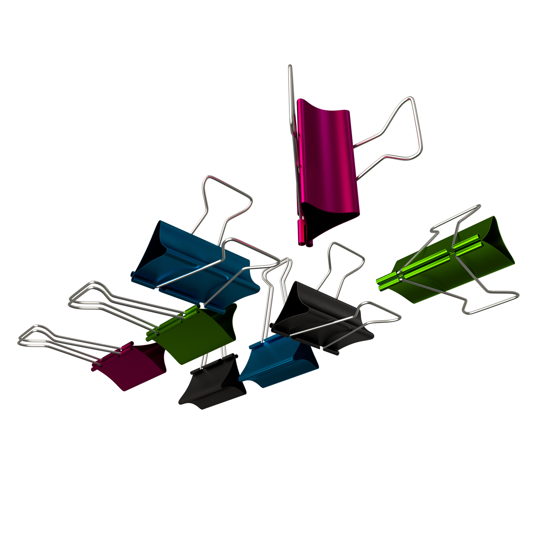 ArtStation - Colored Binder Clips | Resources
