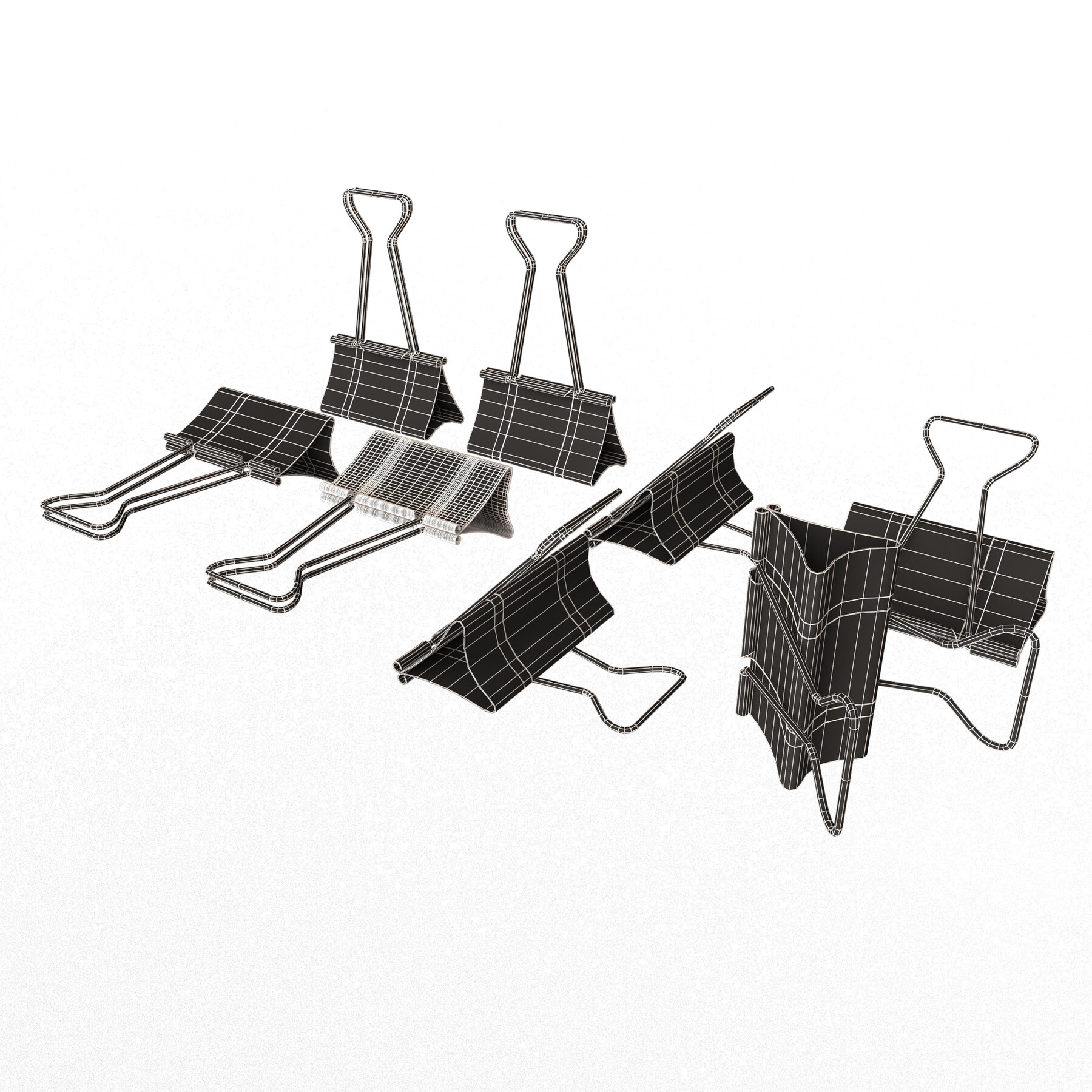 ArtStation - Colored Binder Clips | Resources