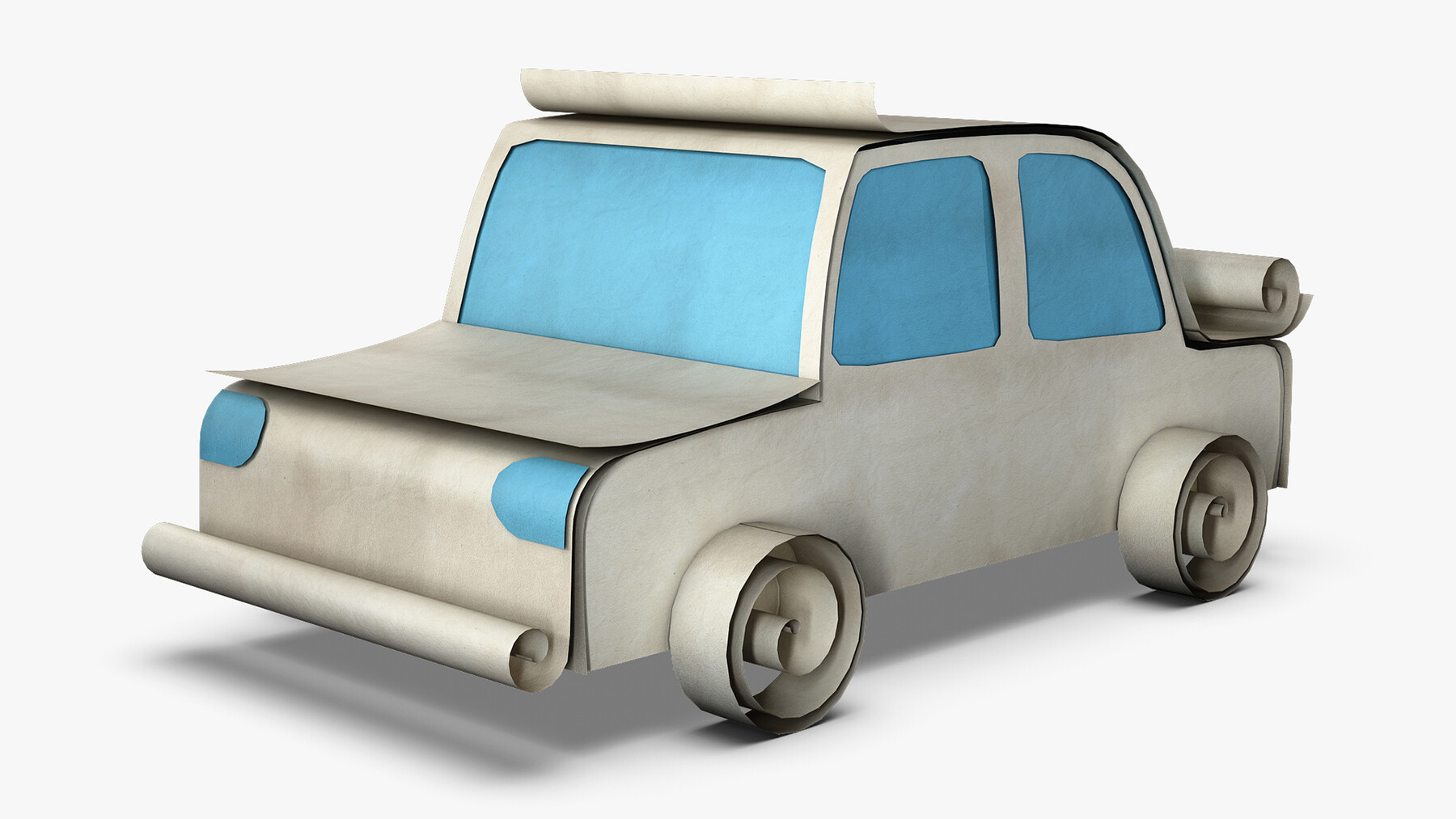 ArtStation - Car Sedan Paper v 1 | Resources