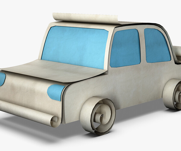 ArtStation - Car Sedan Paper v 1 | Resources