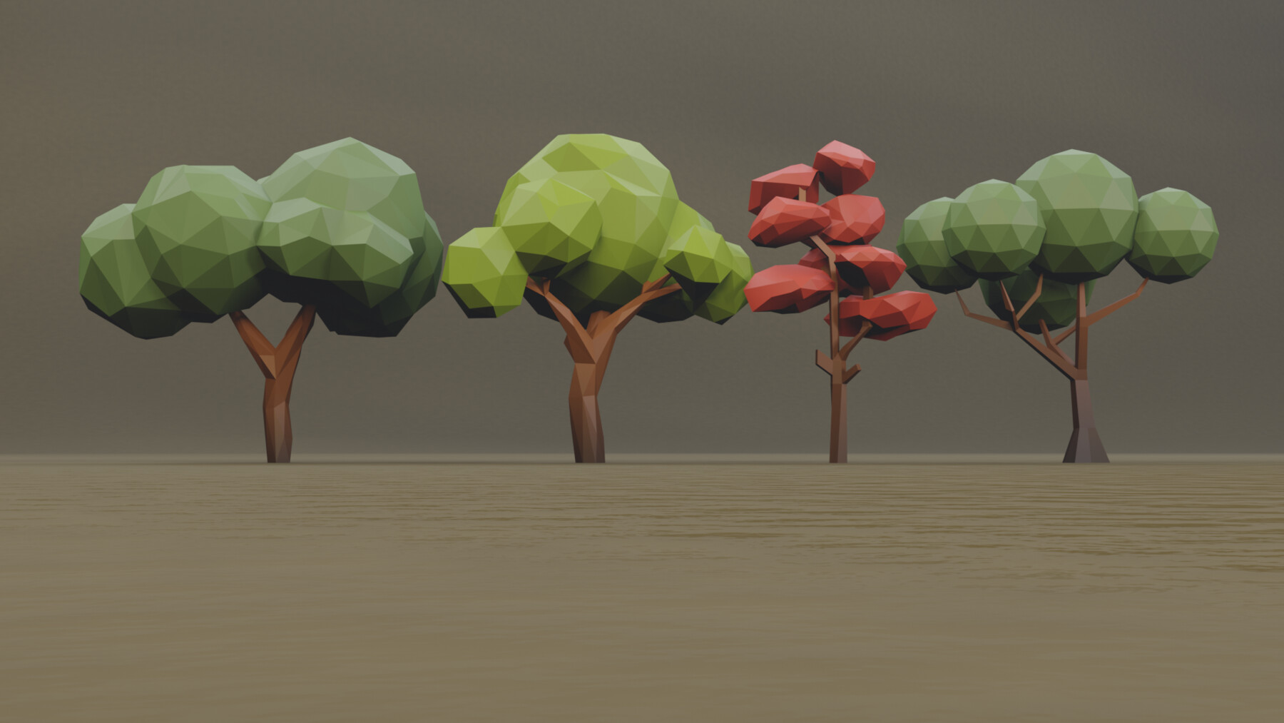 ArtStation - Hyper Casual Low Poly Trees | Game Assets