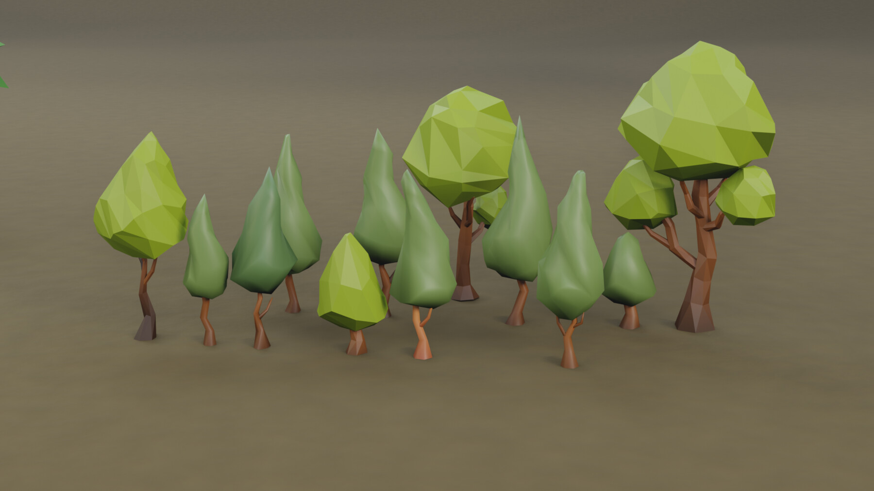 ArtStation - Hyper Casual Low Poly Trees | Game Assets