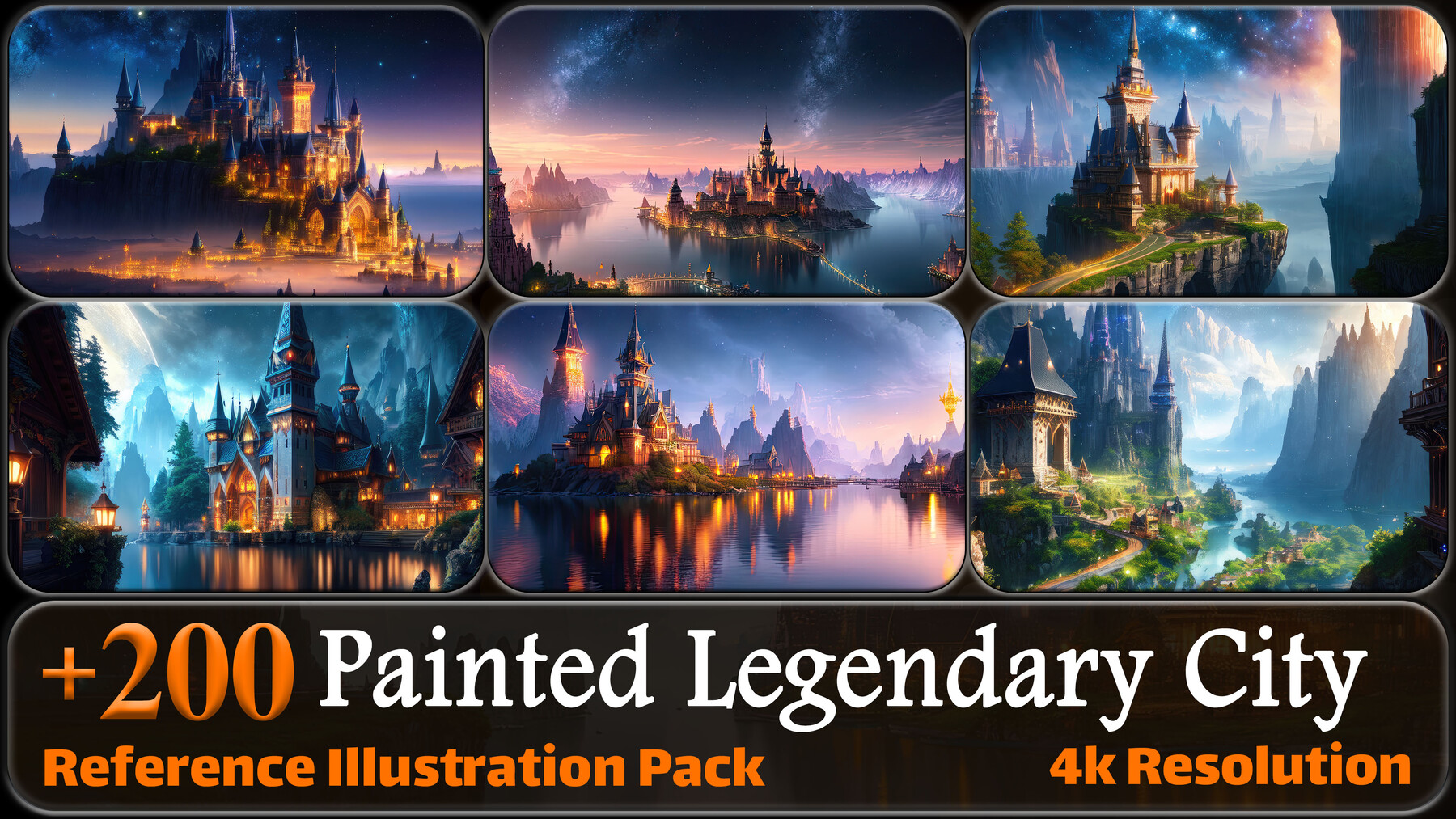 ArtStation - 200 Painted Legendary City Reference Pack | 4K | v.1 ...