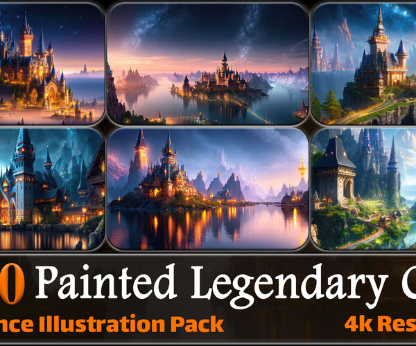 ArtStation - 200 Painted Legendary City Reference Pack | 4K | v.1 ...