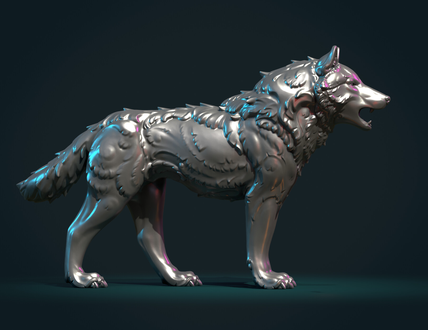 ArtStation - Wolf sculpture | Resources