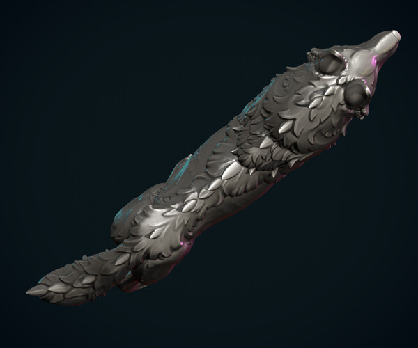 ArtStation - Wolf sculpture | Resources