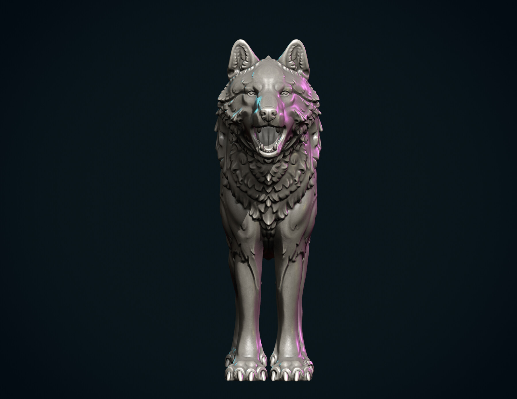 ArtStation - Wolf sculpture | Resources