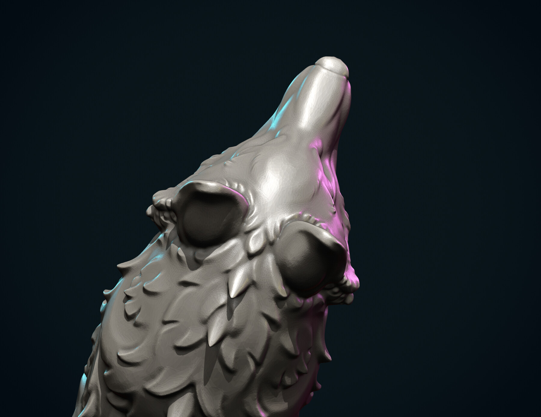 ArtStation - Wolf sculpture | Resources