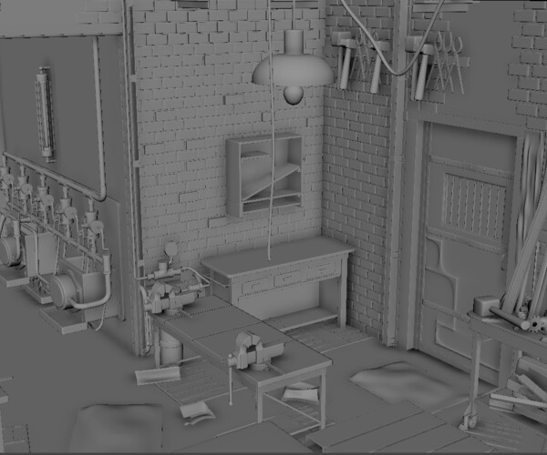 ArtStation - Futuristic Sci-fi Factory With Over 70+ Detailed Objects | Game Assets