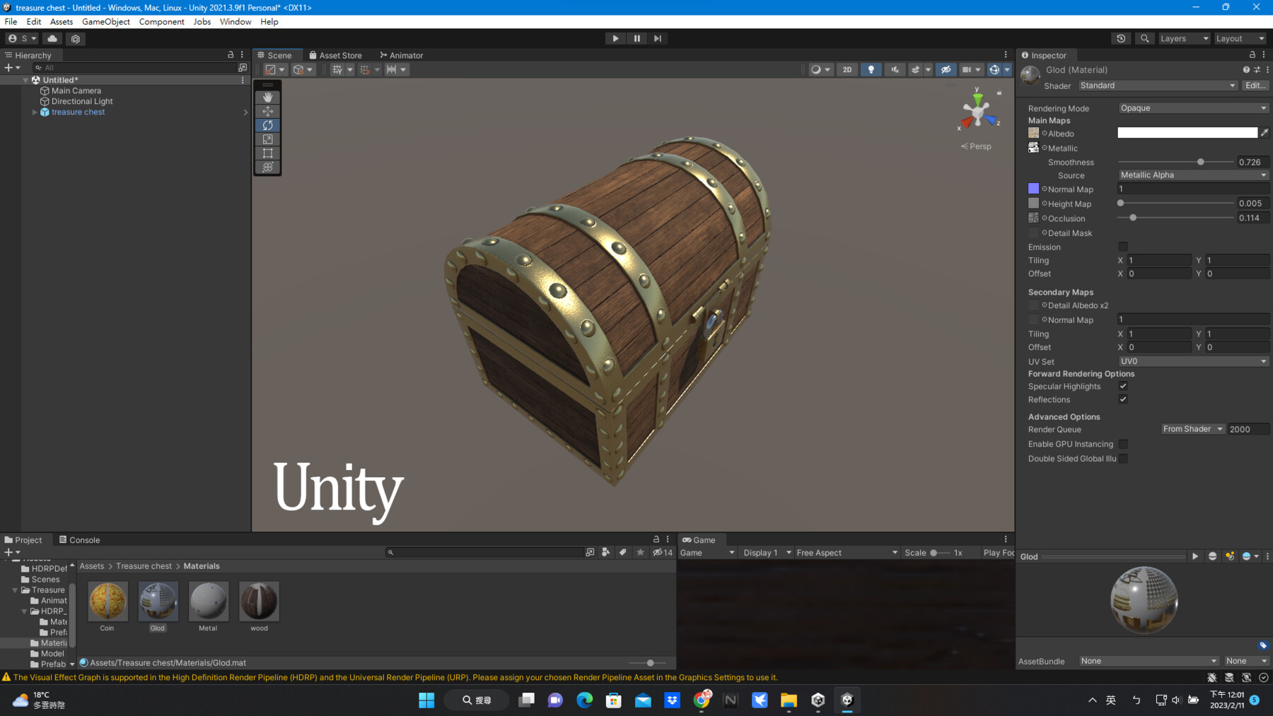 ArtStation - Treasure Chest - Unity Game Ready | Game Assets