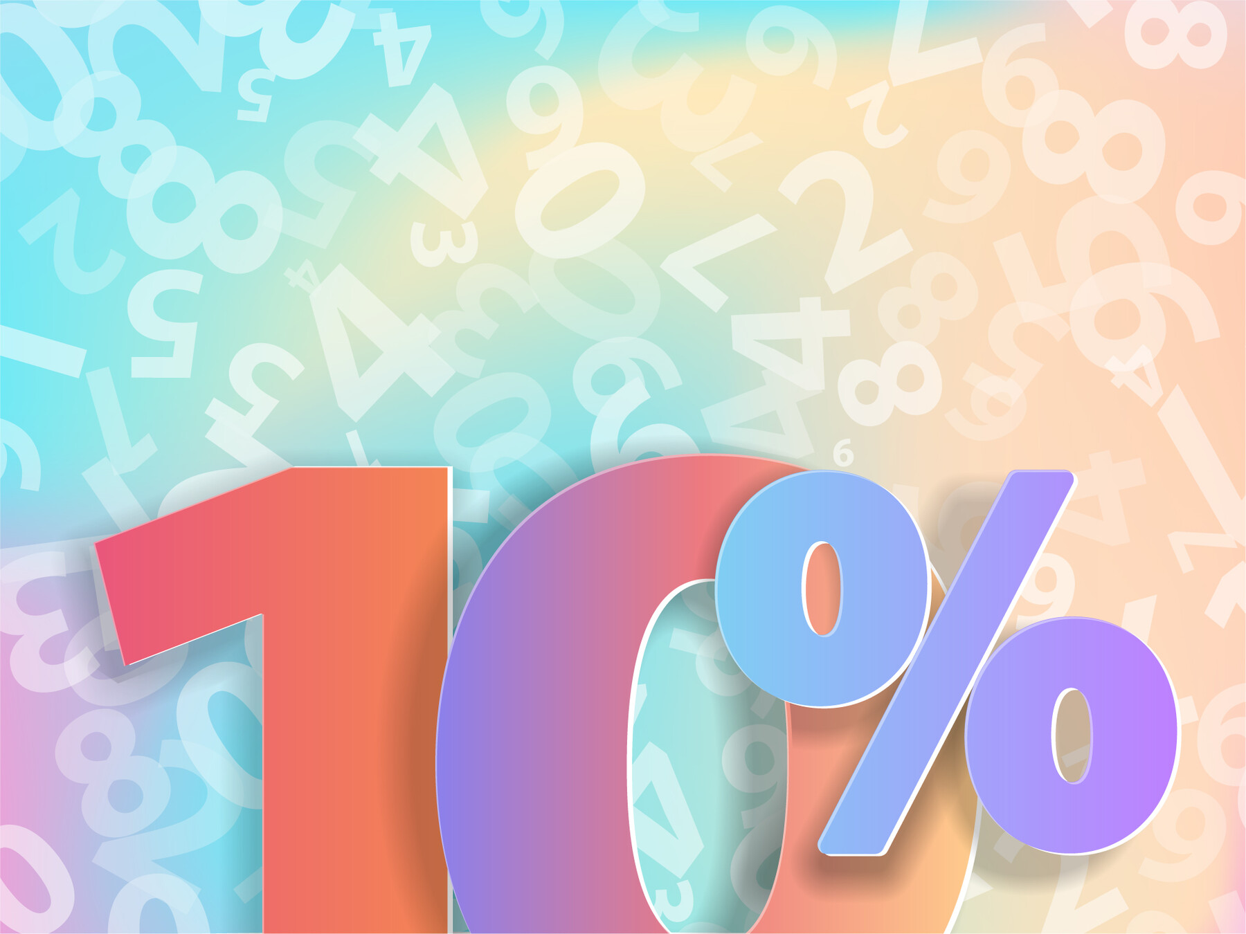 ArtStation - Banner for sale with the inscription 10 percent | Artworks