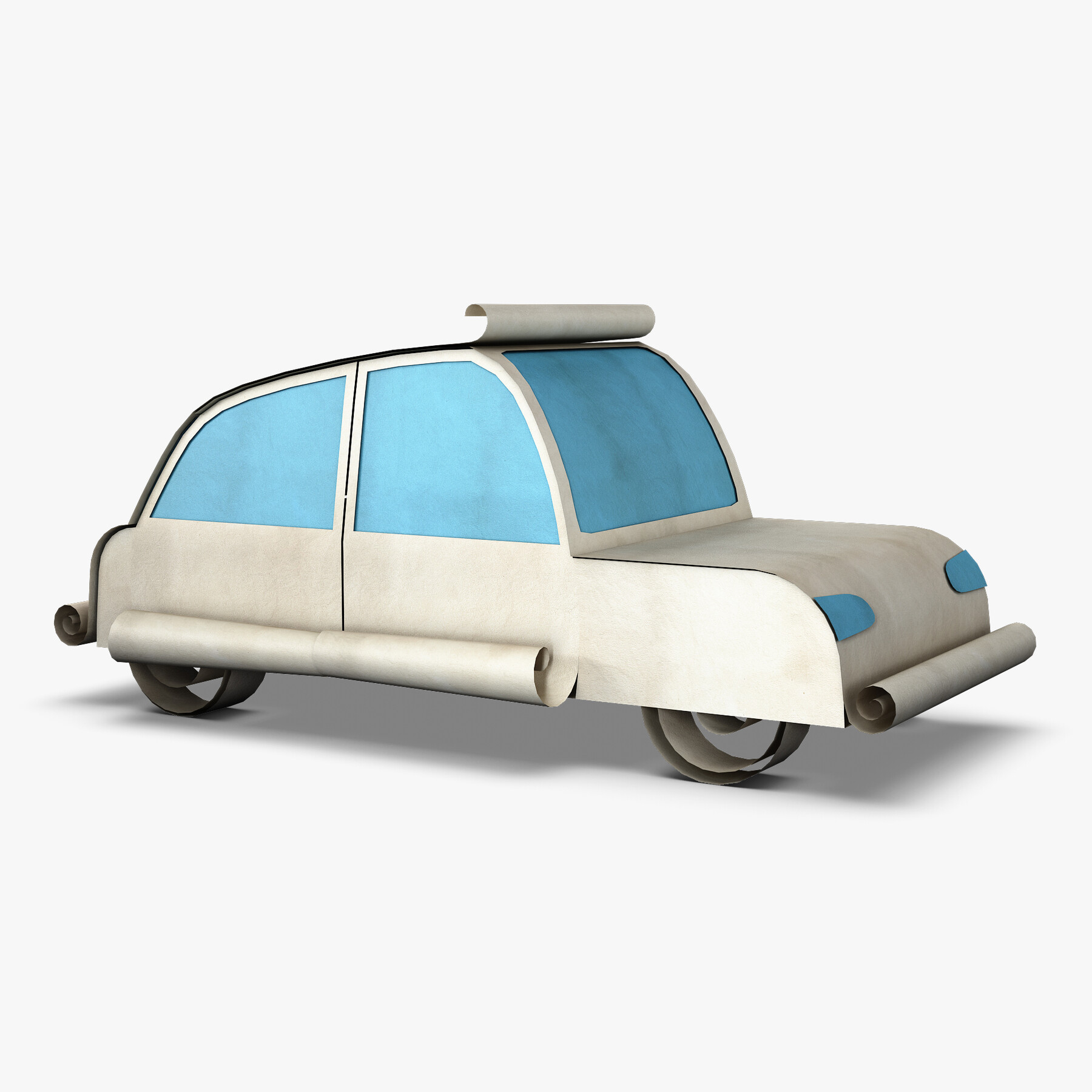 ArtStation - Car Hatchback Paper v 1 | Resources