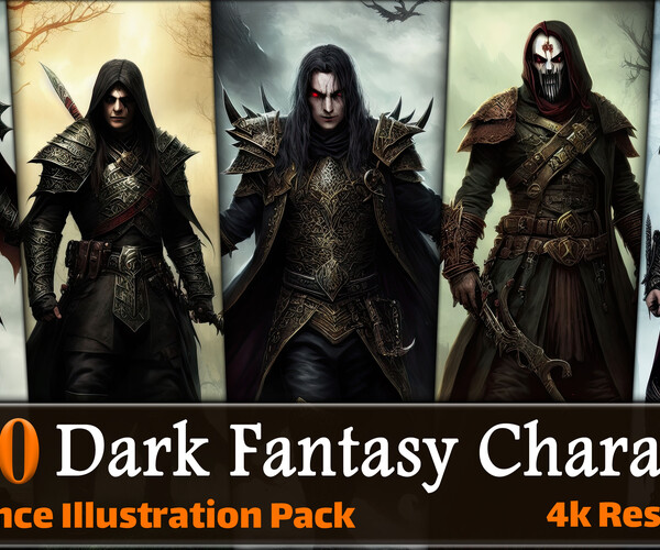ArtStation - 170 Dark Fantasy Character Reference Pack | 4K | v.2 ...