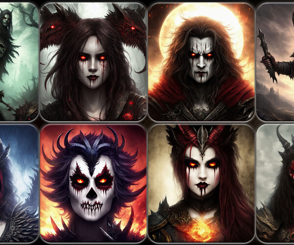 ArtStation - 170 Dark Fantasy Character Reference Pack | 4K | v.2 ...