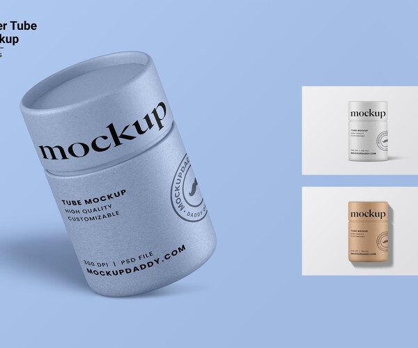 ArtStation - Small Paper Tube Psd Mockup | Artworks