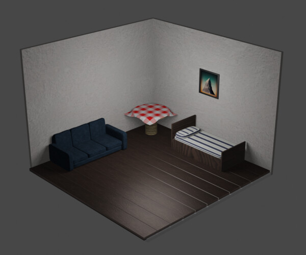 ArtStation - 3d mini modern room | Resources