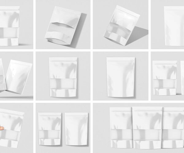 ArtStation - Pouch/Bag with Clear Window Mockup | Artworks