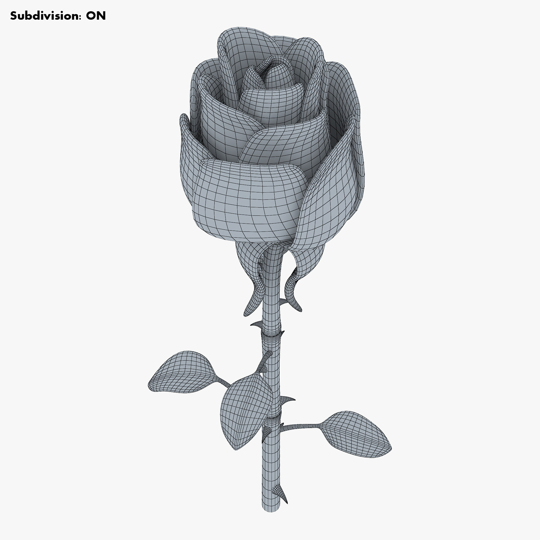 ArtStation - Cartoon Rose Flower v 1 | Resources