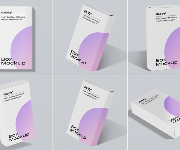 ArtStation - Box Packaging Mockup | Artworks
