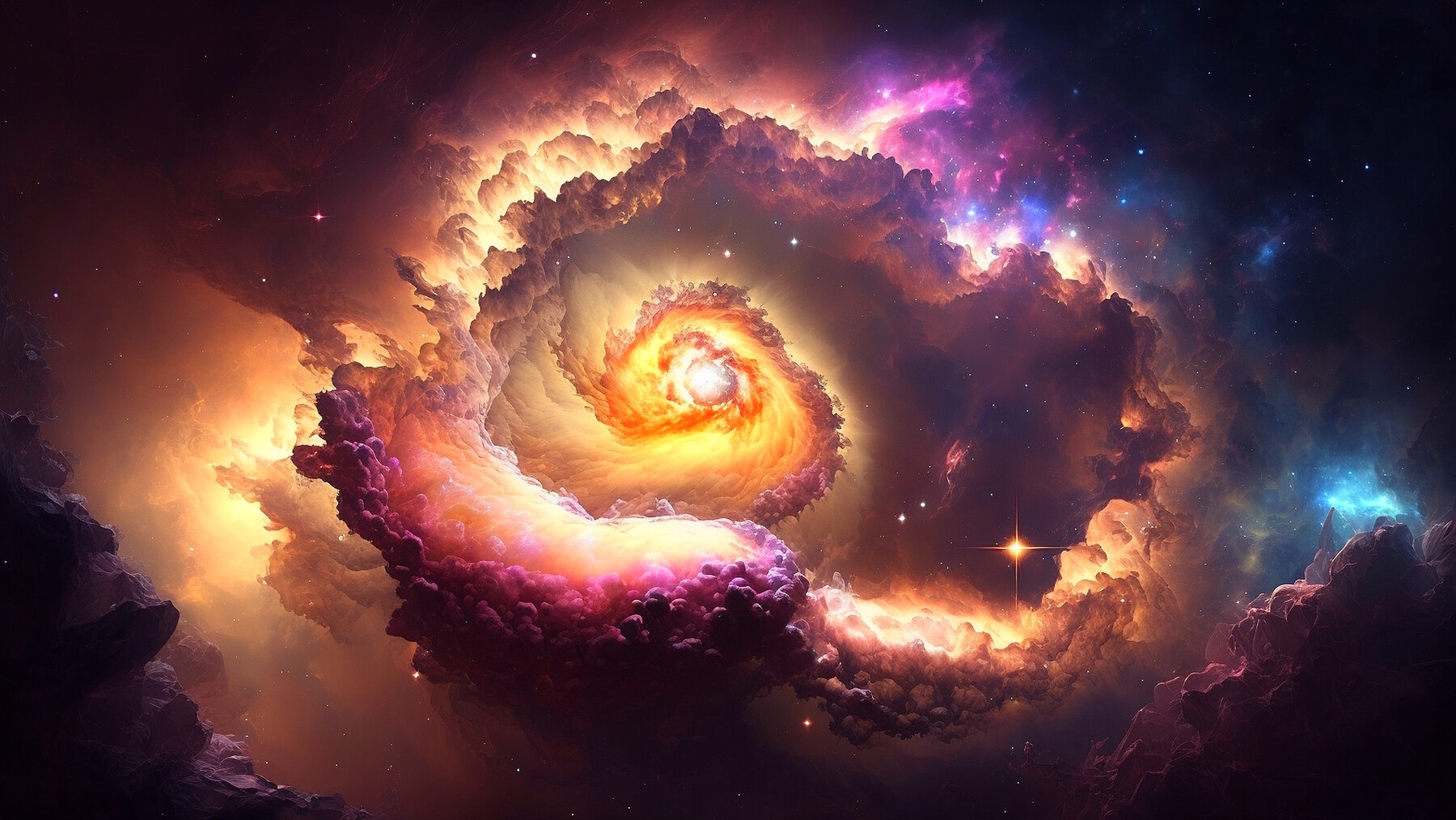 ArtStation - The scenes of galactic nebulae 50 vol. 2 | Artworks