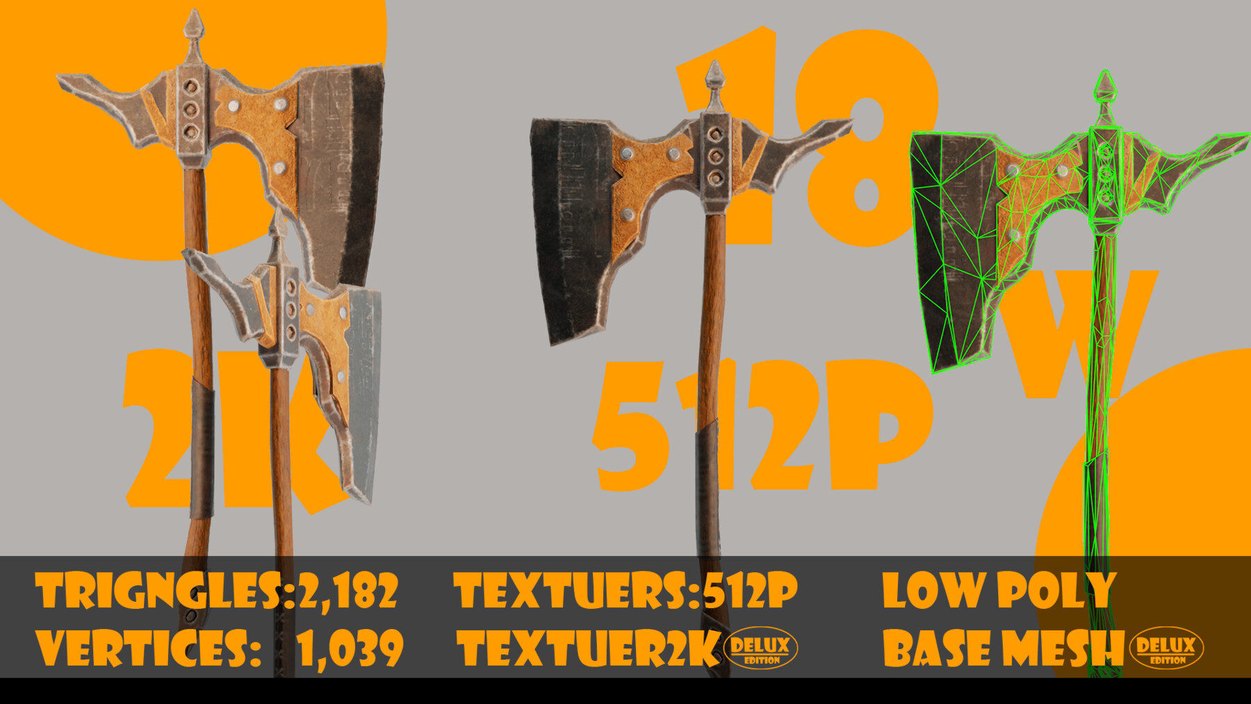 ArtStation - Axe collection-game assets-vol 02 | Game Assets