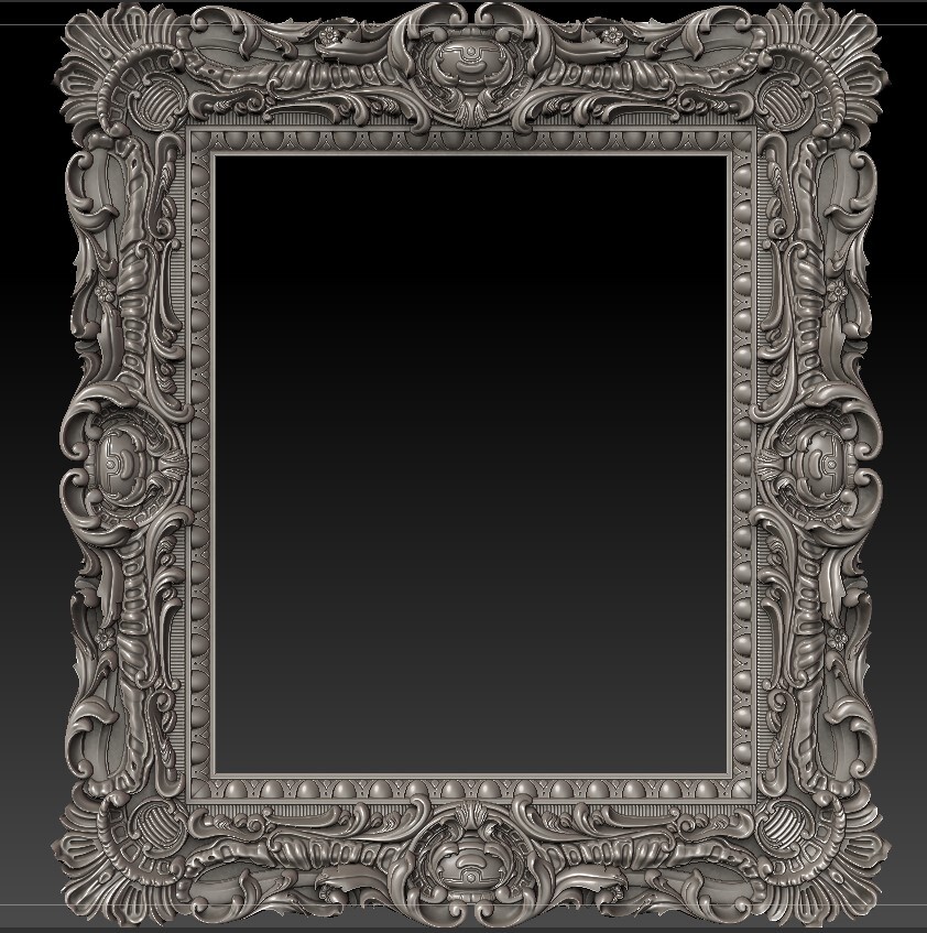 ArtStation - 3D model for CNC machines photo frame | Resources