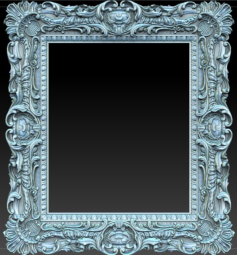 ArtStation - 3D model for CNC machines photo frame | Resources