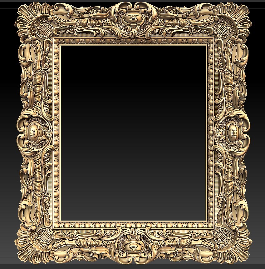 ArtStation - 3D model for CNC machines photo frame | Resources