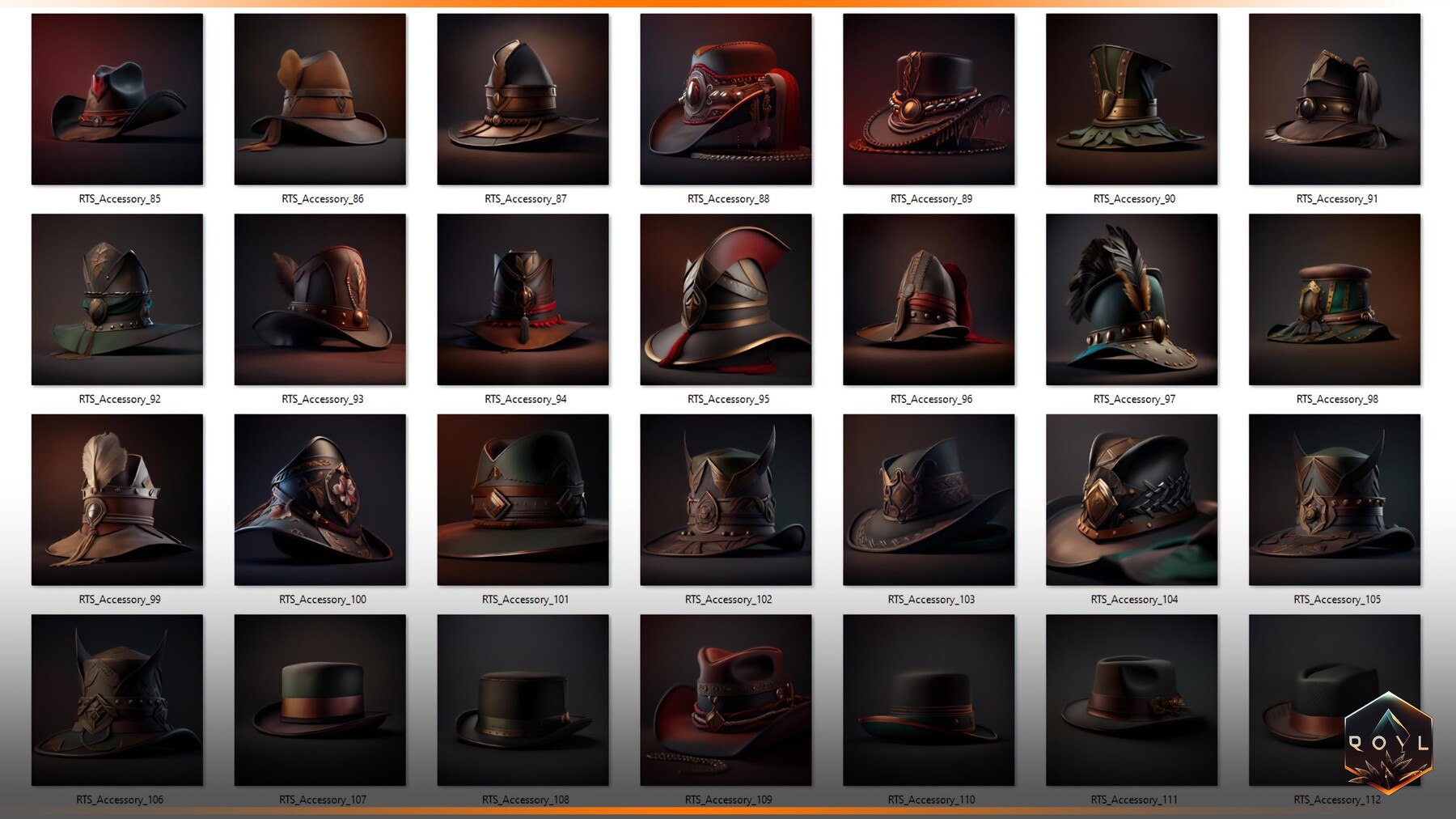 ArtStation - 183 Accessory Vintage Hat Reference modeling /Designing ...
