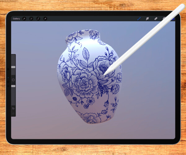 ArtStation - Vases 3d Models For Procreate ( 22 Models ) | Brushes