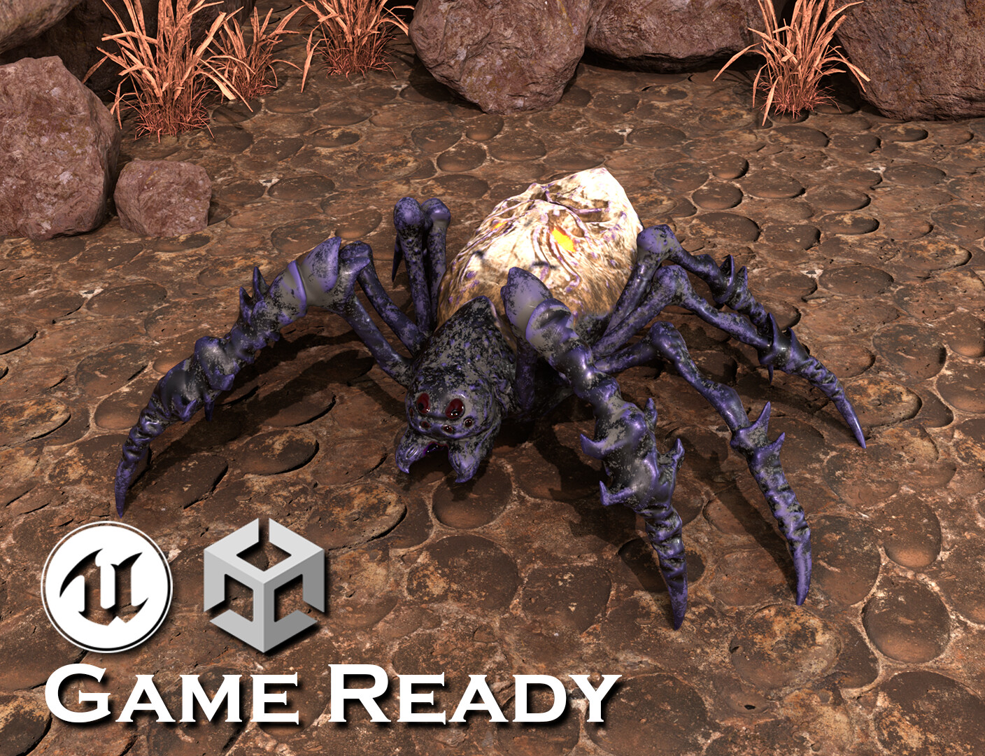 ArtStation - Giant Spider - The Demon Face - Ngchipv | Game Assets