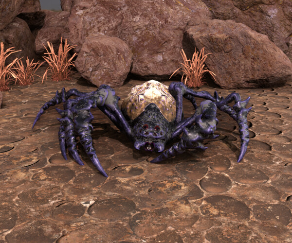 ArtStation - Giant Spider - The Demon Face - Ngchipv | Game Assets