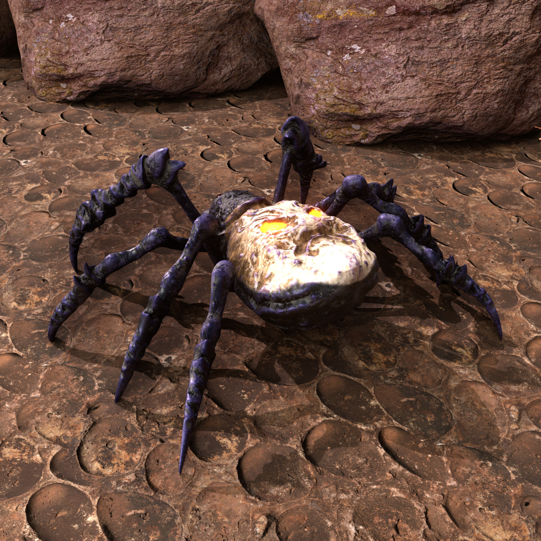 ArtStation - Giant Spider - The Demon Face - Ngchipv | Game Assets