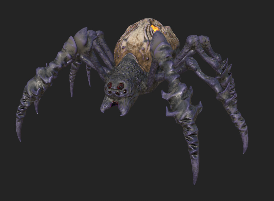 ArtStation - Giant Spider - The Demon Face - Ngchipv | Game Assets