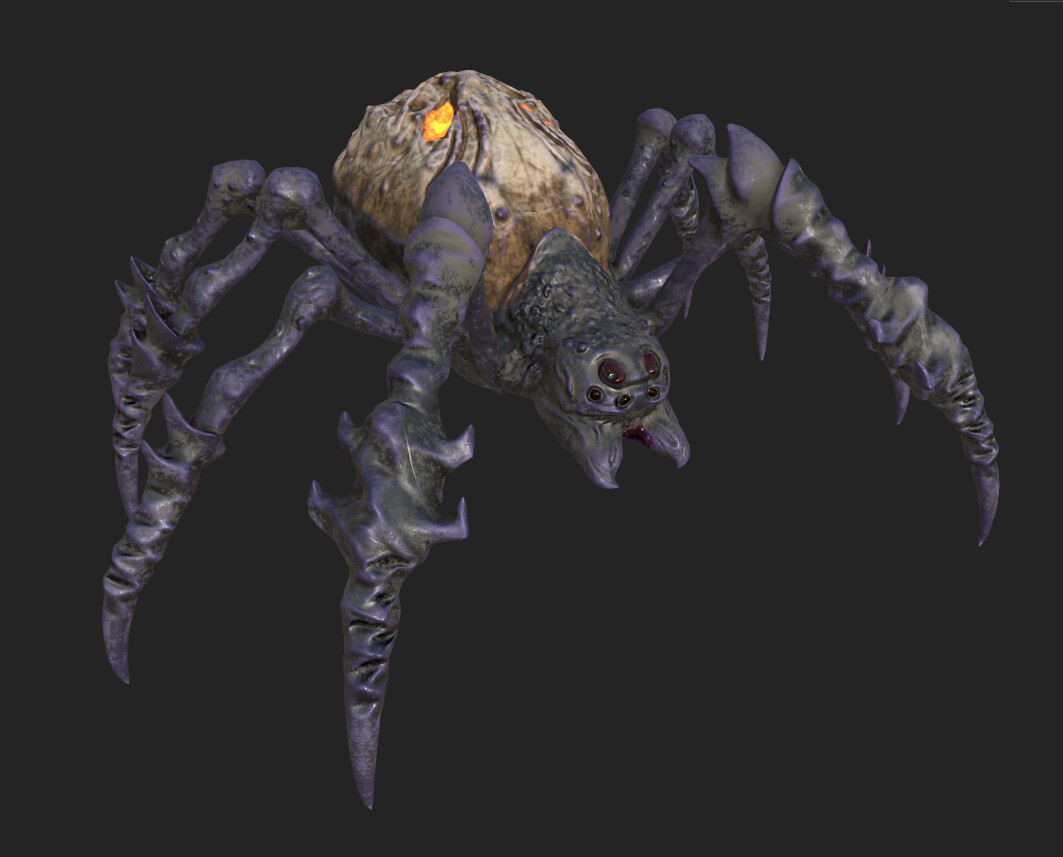 ArtStation - Giant Spider - The Demon Face - Ngchipv | Game Assets