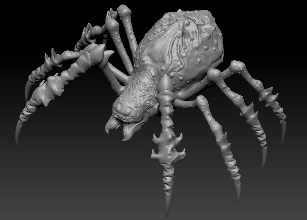 ArtStation - Giant Spider - The Demon Face - Ngchipv | Game Assets