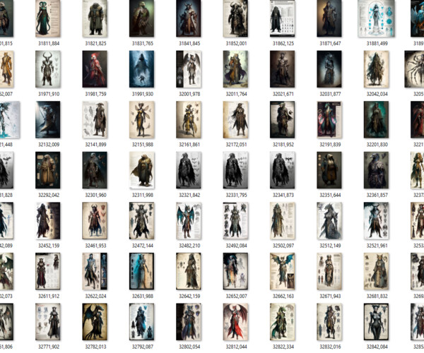 ArtStation - 1700+ Fantasy Creature Concept Sheet BUNDLE | Artworks